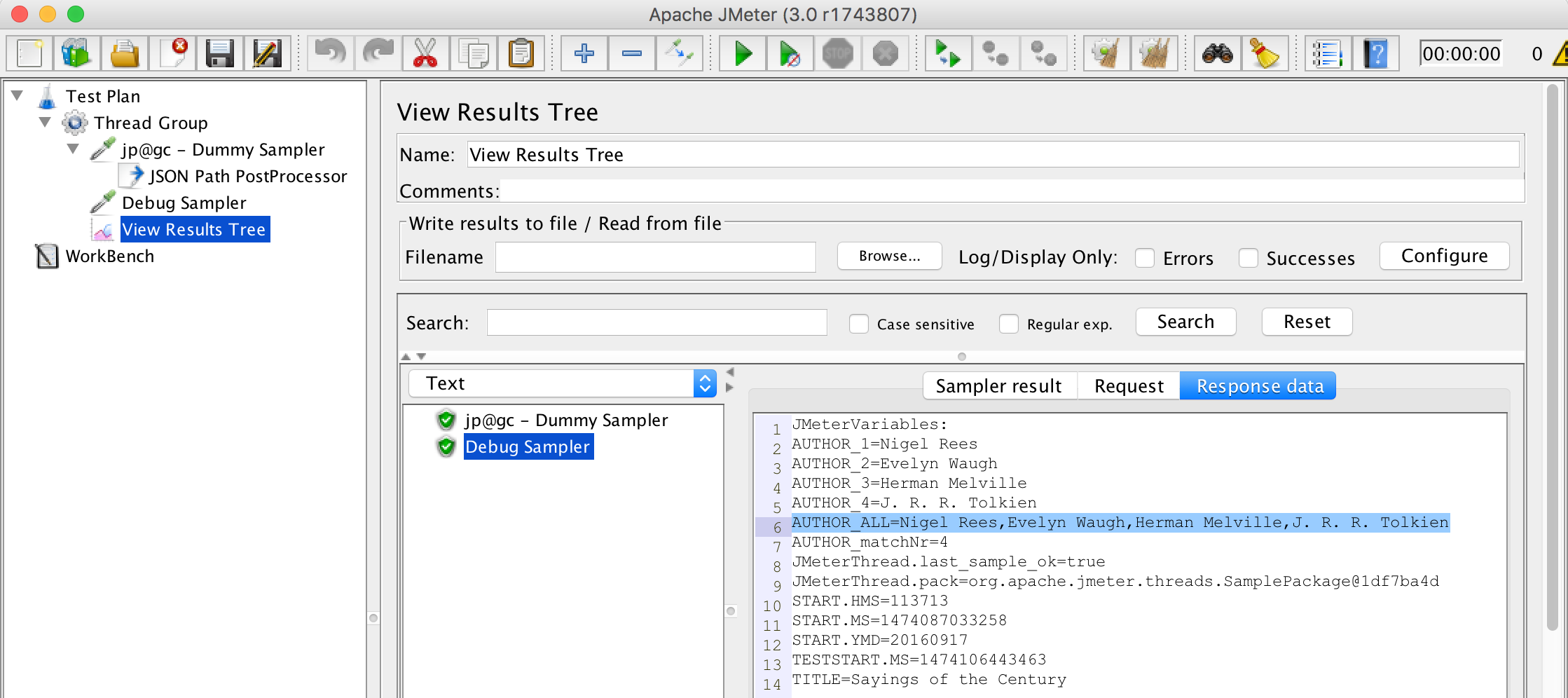 JSON Path PostProcessor in JMeter – JMeter VN